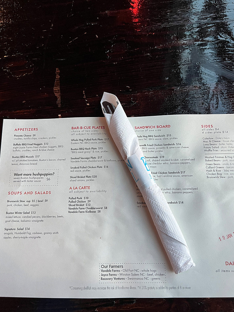 Eclectic Kim Review: Buxton Hall Barbecue